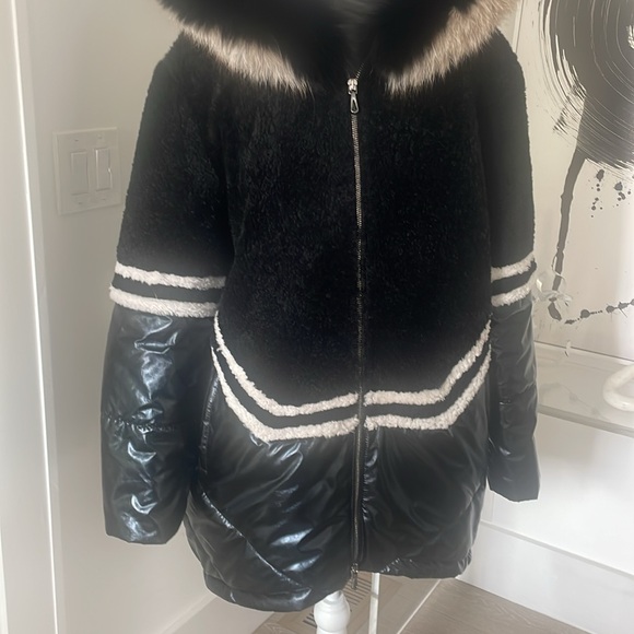 Mitchie’s Matchings | Jackets & Coats | Lamb Shearling Jacket With Fox ...